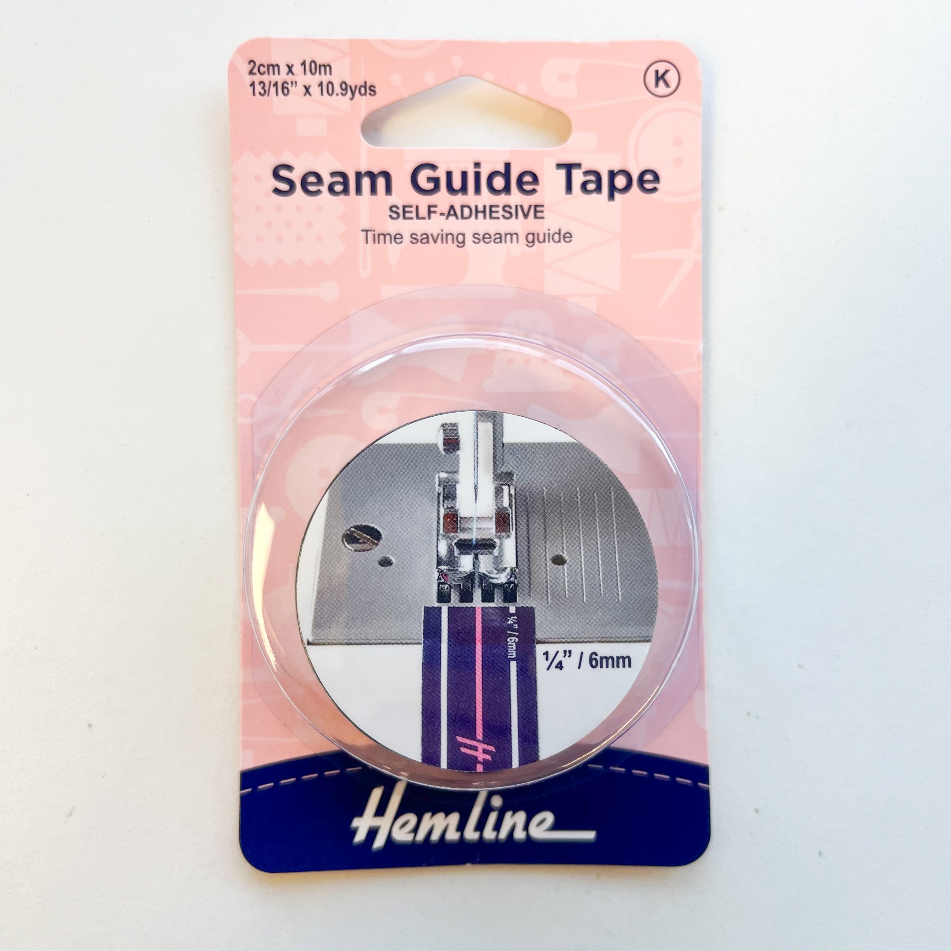 Hemline - Seam Guide Tape (Self Adhesive) – Sewing Gem
