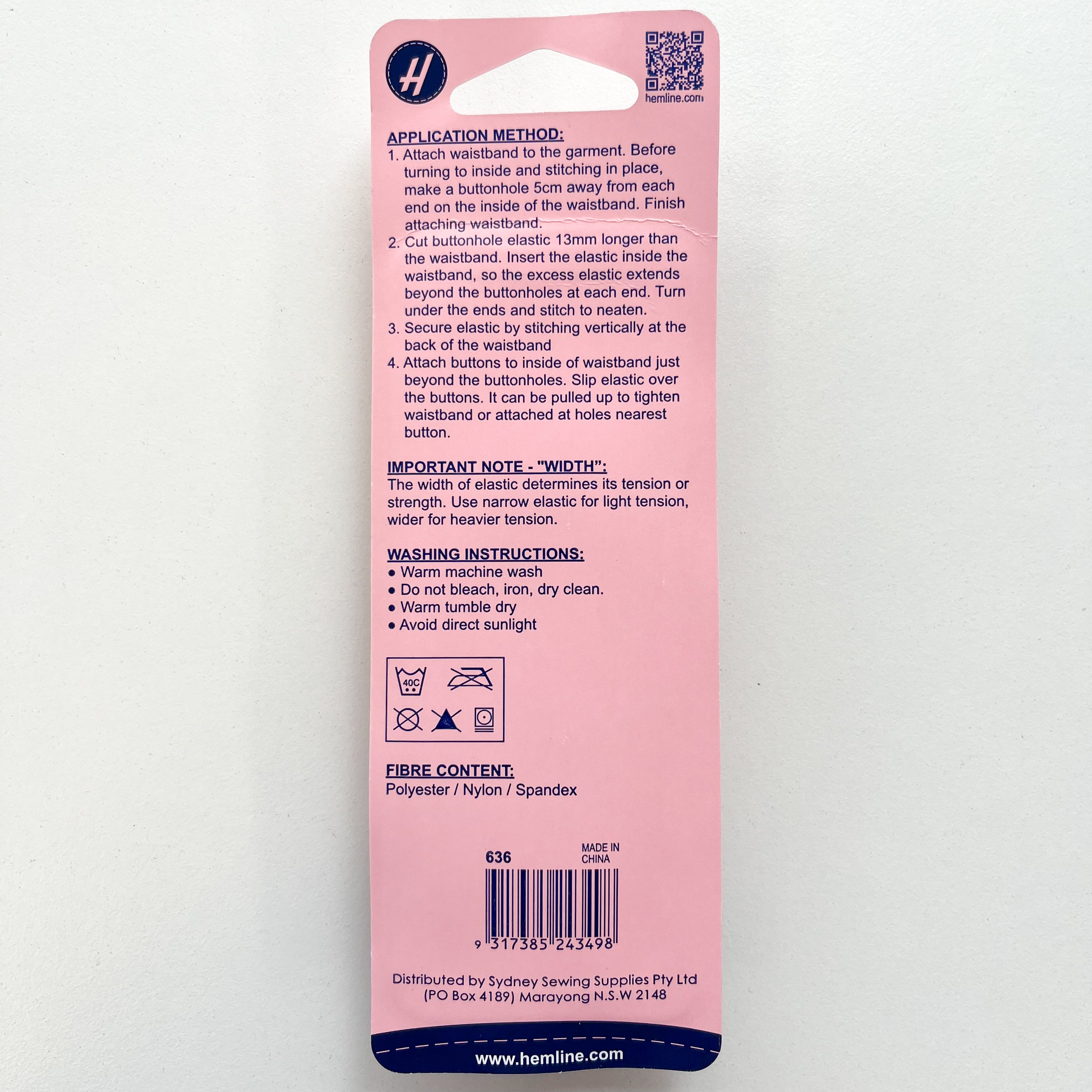 Elastic, Tape & Cords – Sewing Gem