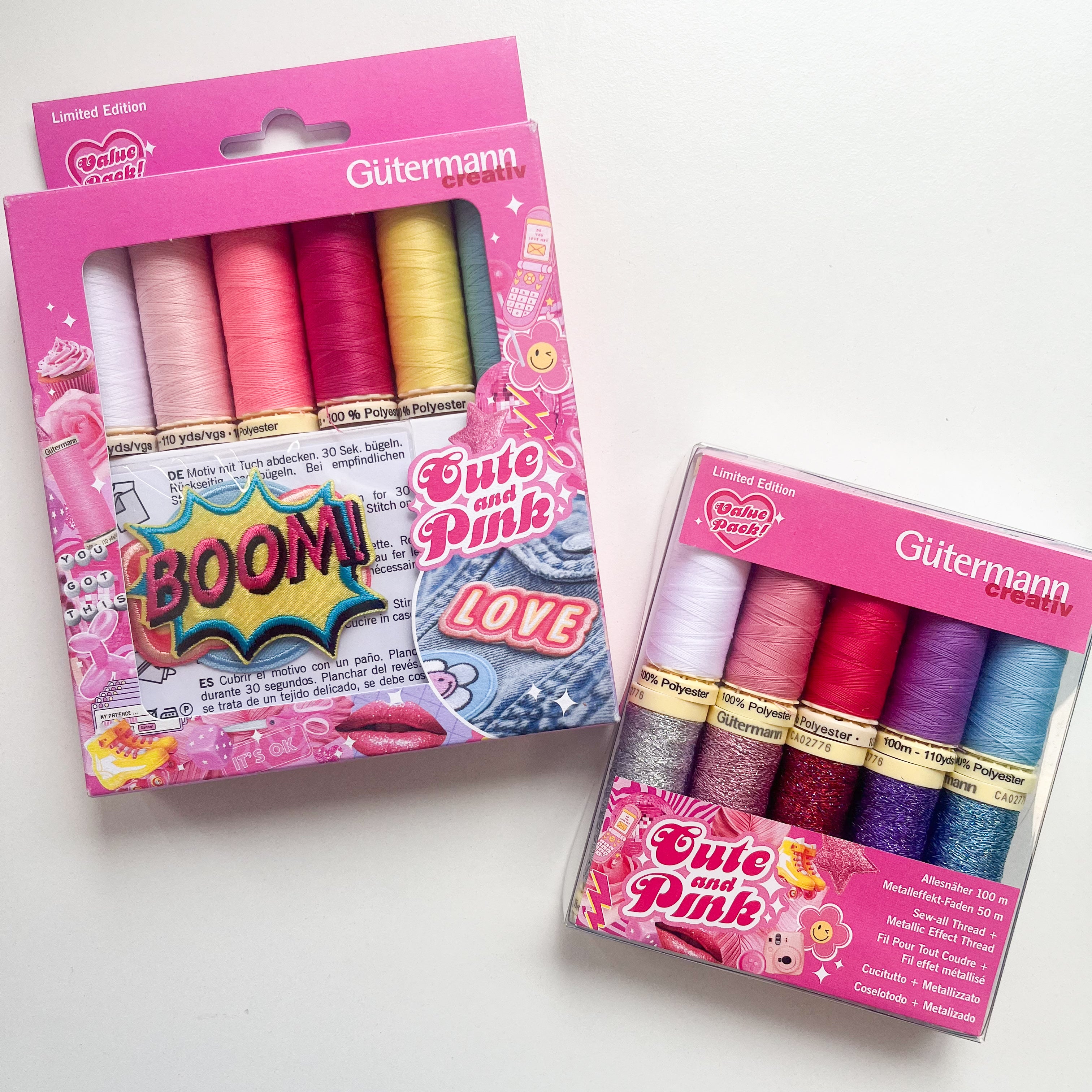 Gutermann - Cute and Pink Limited Edition Thread Packs – Sewing Gem