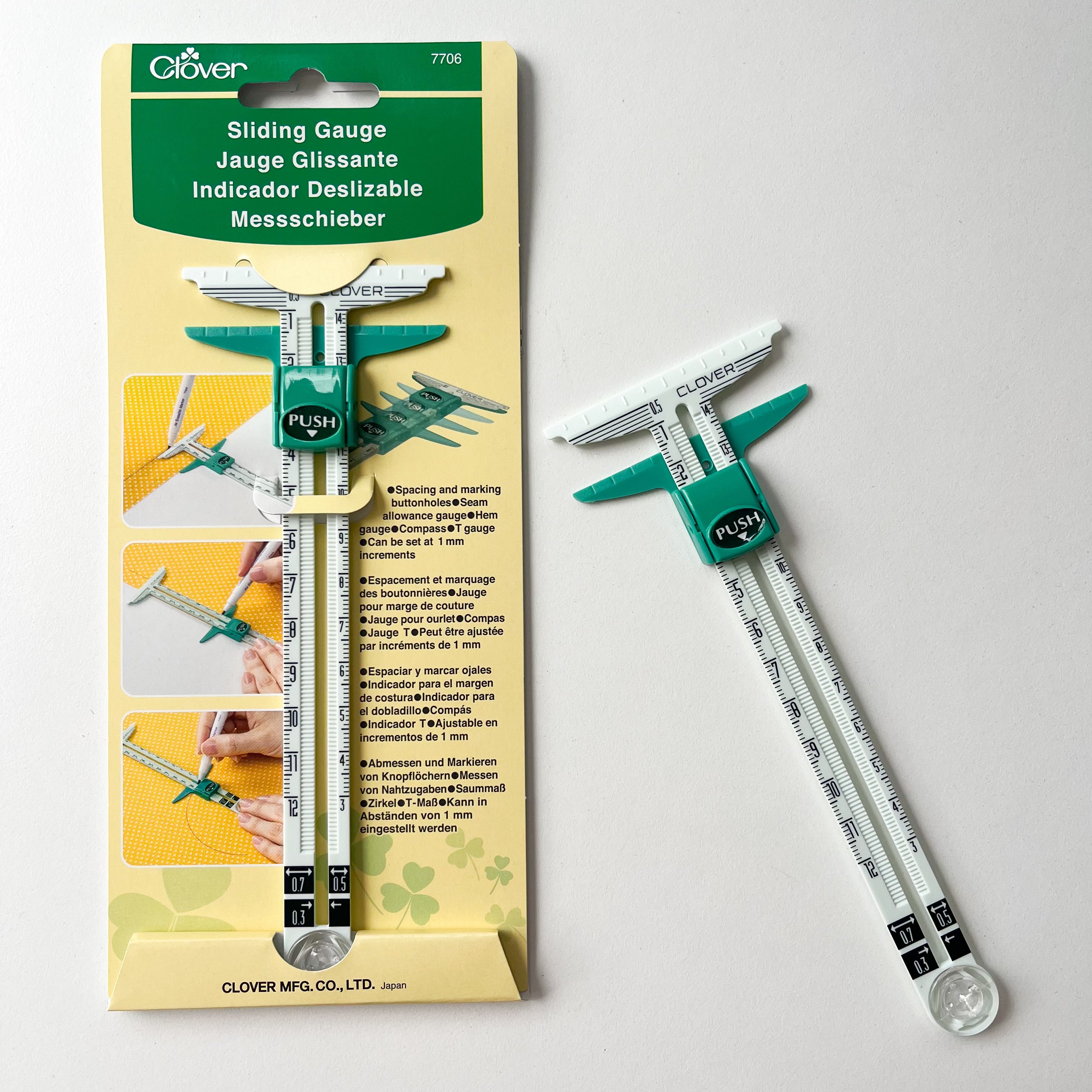 Clover - Sliding Gauge (Metric) – Sewing Gem