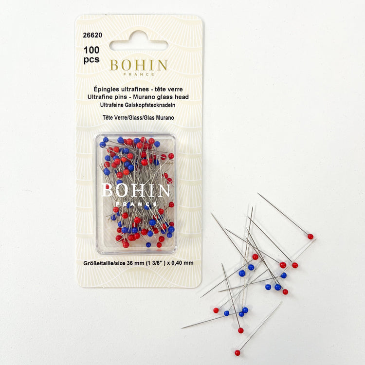 Bohin - Ultra Fine Glass Head Pins – Sewing Gem