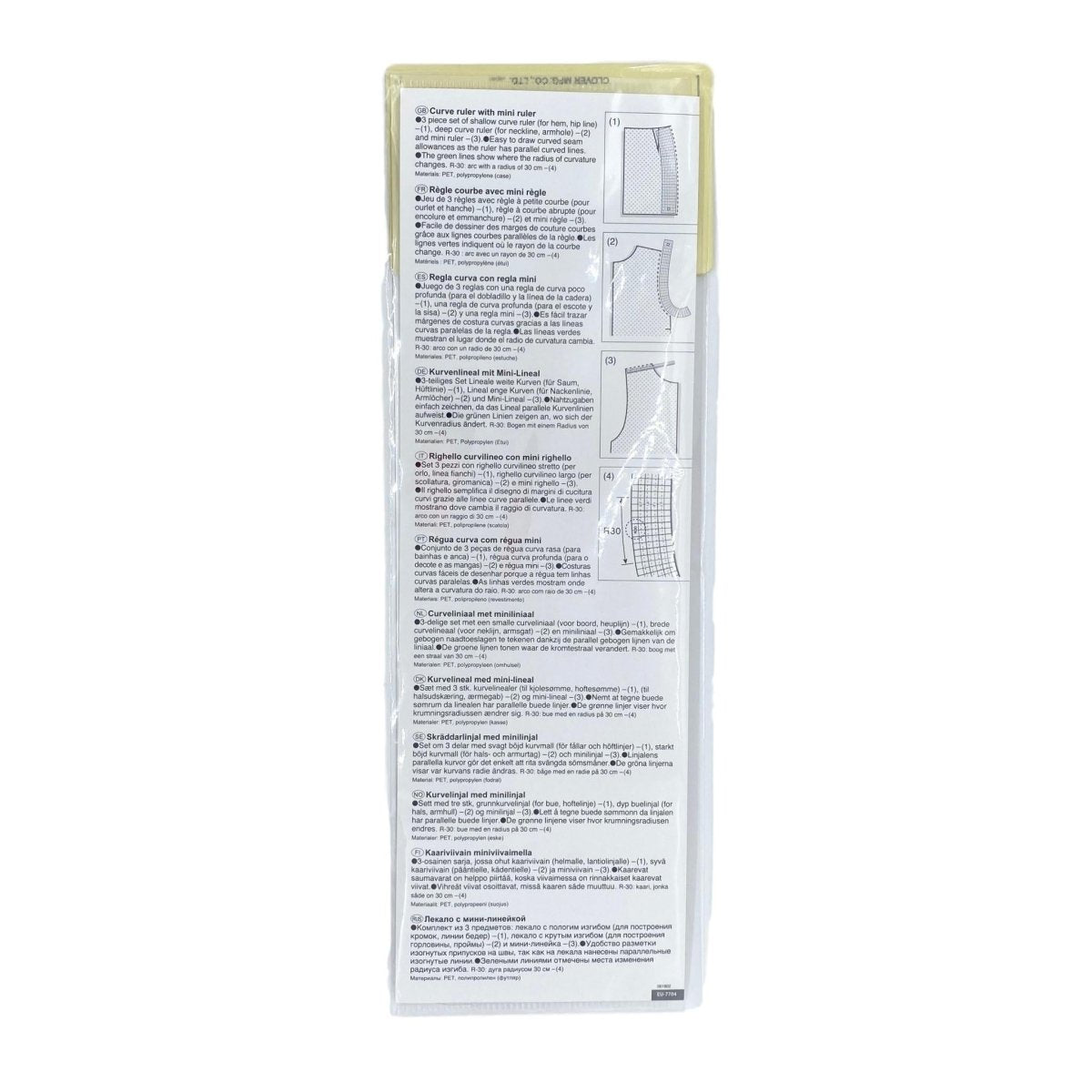 Clover - Curve Ruler Set with Mini Ruler – Sewing Gem