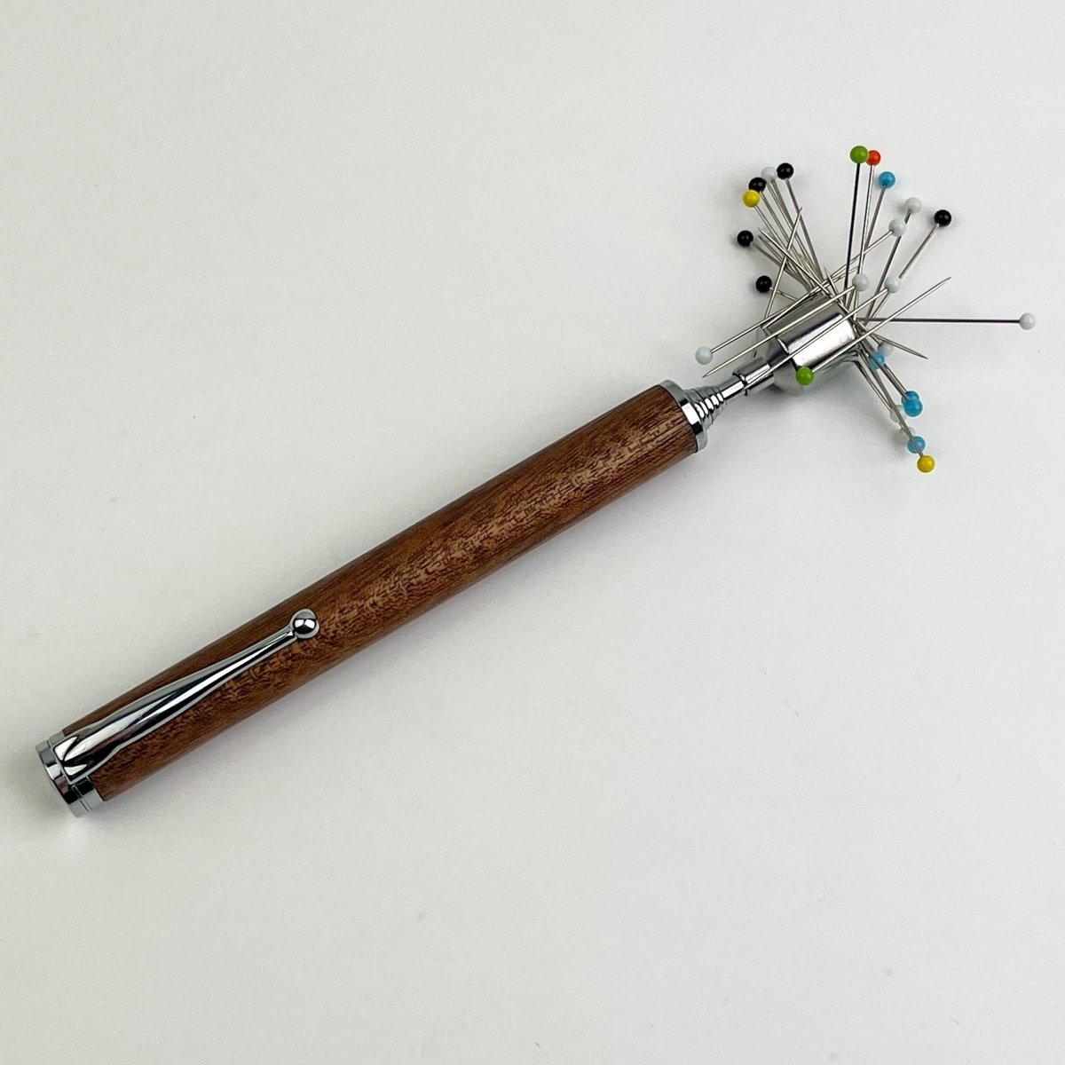 Handmade Wooden Extendable Magnetic Pin Collector – Sewing Gem