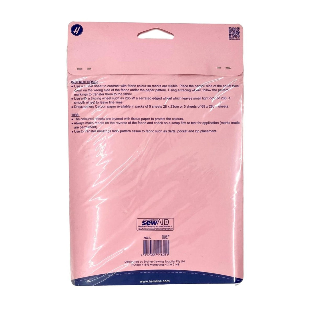 Hemline - Dressmakers Carbon Paper – Sewing Gem