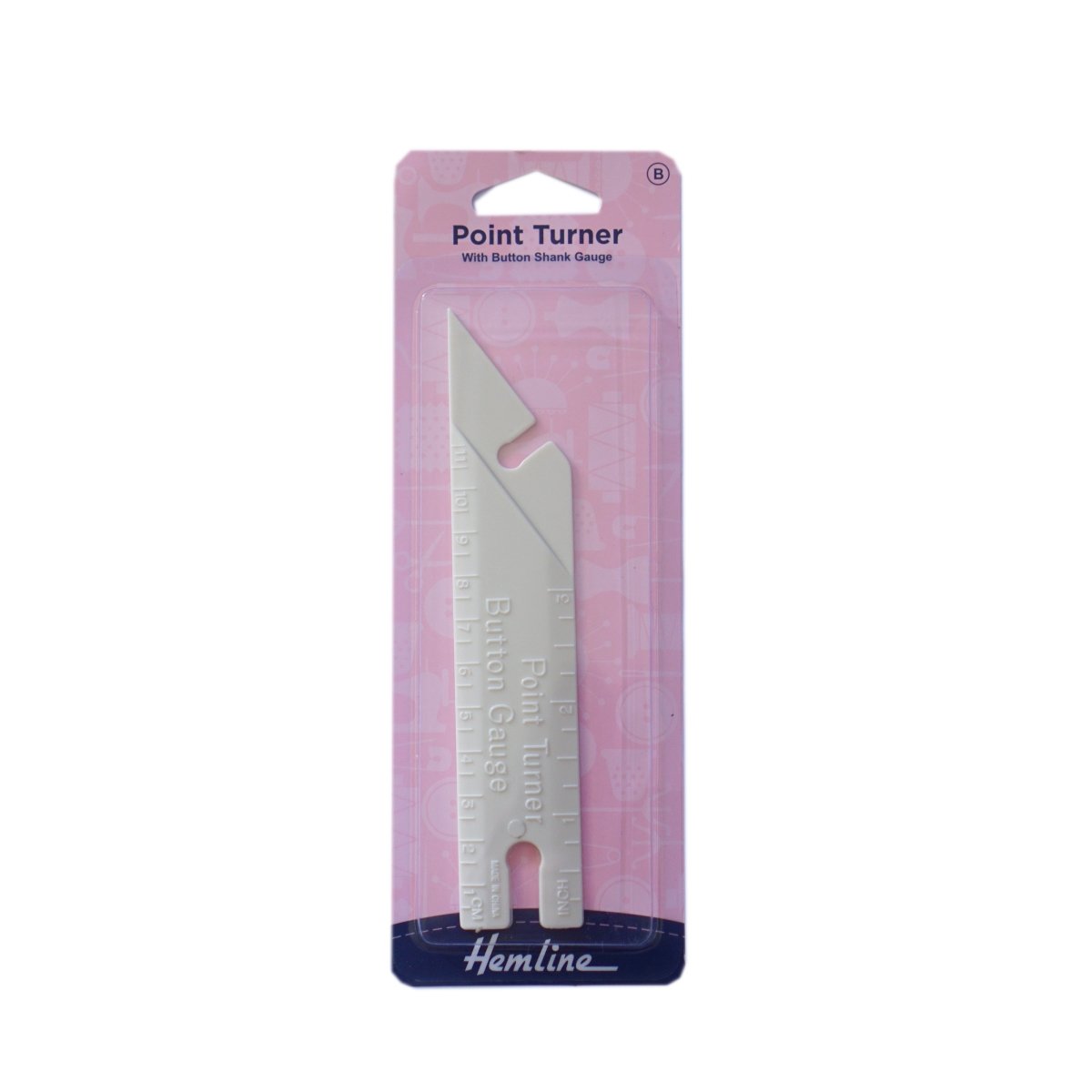 Hemline - Point Turner with Button Shank Gauge – Sewing Gem