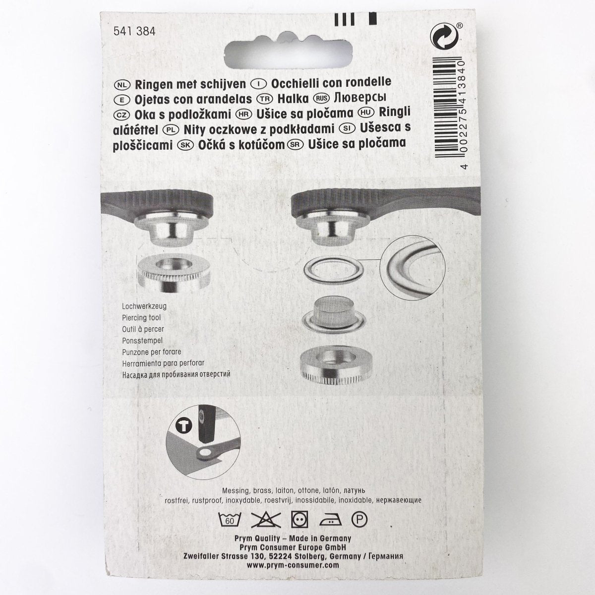 Prym - Eyelets with Washers - Black Brass - 4 sizes – Sewing Gem