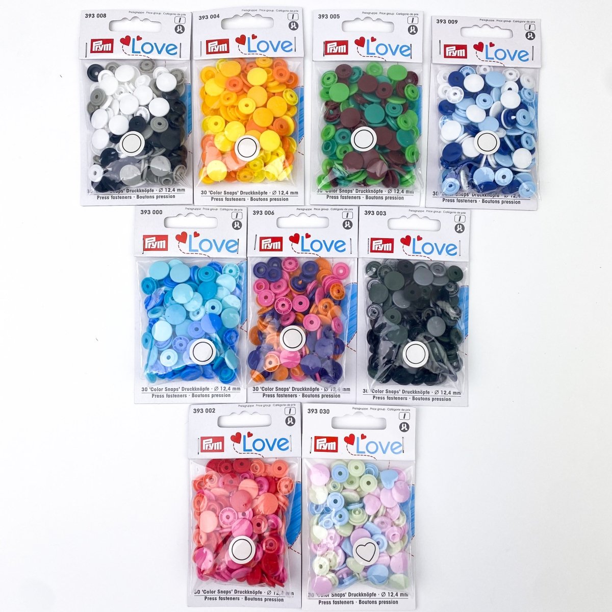 Prym Love - Coloured Snaps Fasteners - Multiple Colours Available ...