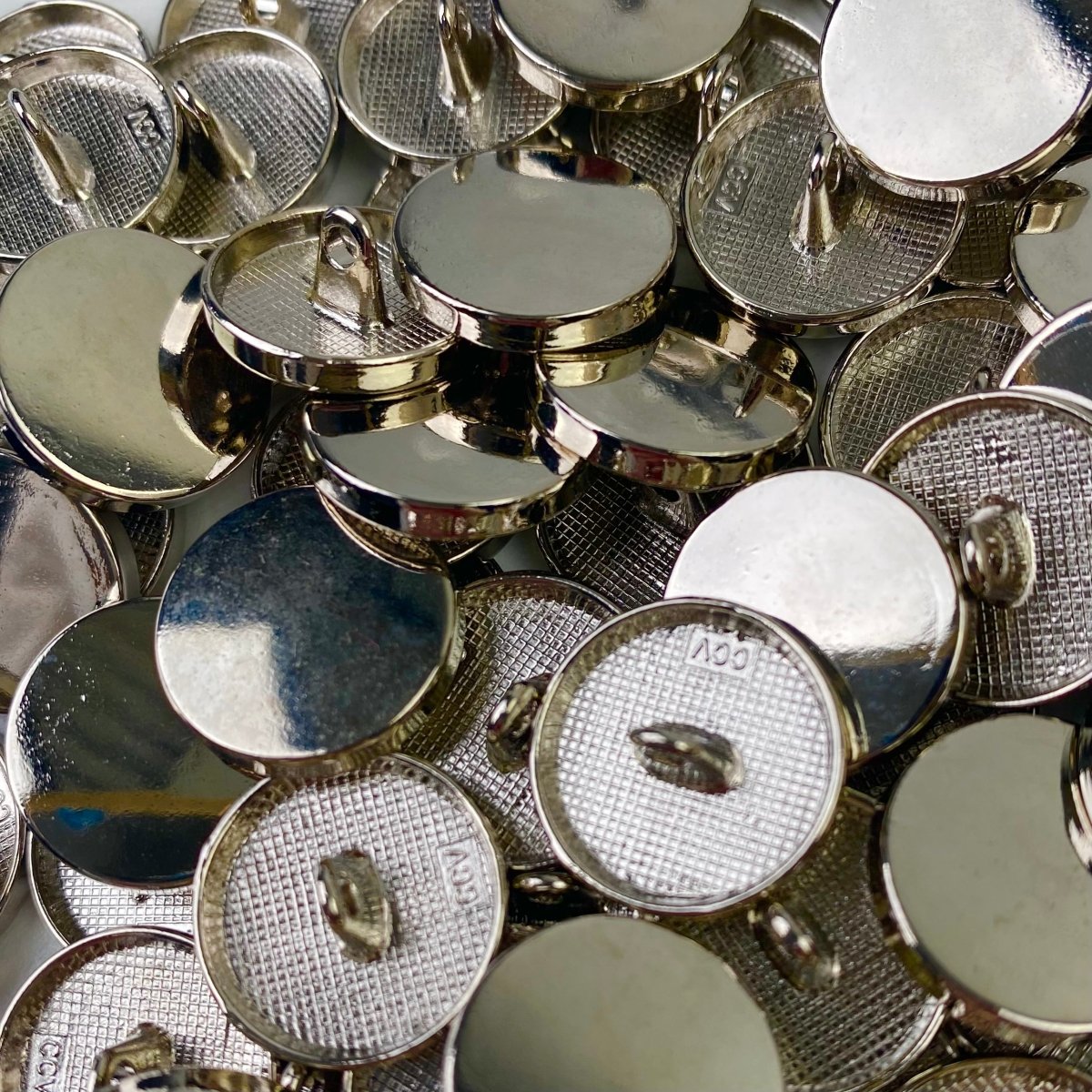 Sewing Gem - Alloy Shank Button - 18mm - Multiple Colours Available