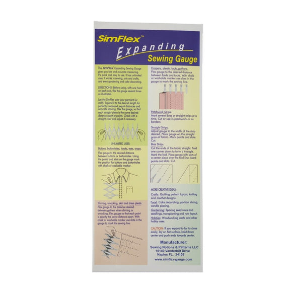 Simflex Expanding Sewing Gauge – Sewing Gem