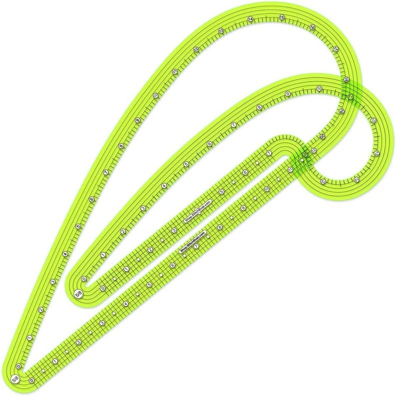 Stitch Buzz - Pattern Making/Seam Allowance Ruler - Set of 2 - Metric ...